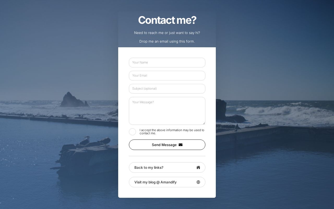 Contact Me? | Amandify